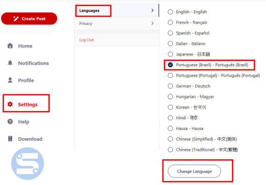 Gettr: Cada vez melhor Rede social já tem idioma Português Brasil ...