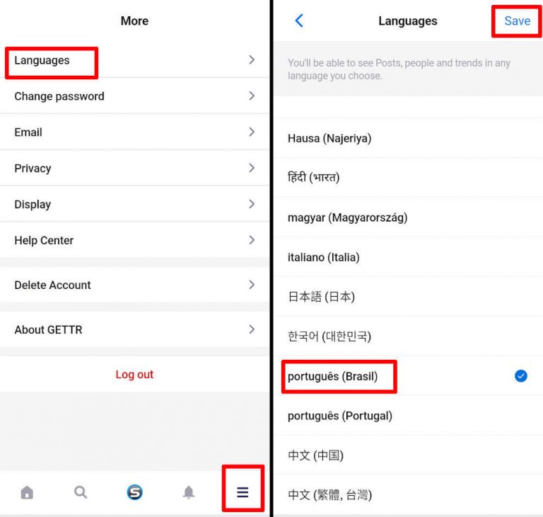 Gettr: Cada vez melhor Rede social já tem idioma Português Brasil ...