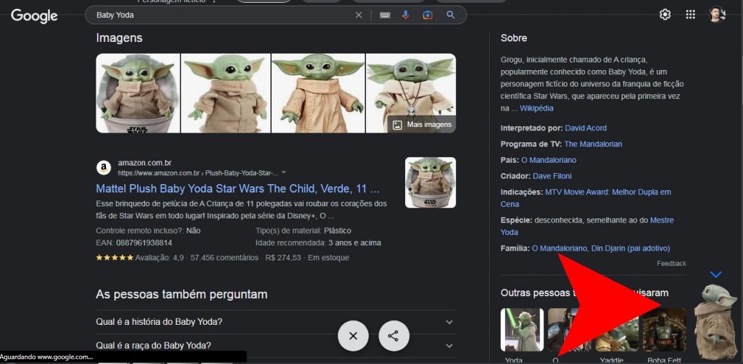 Digite “Baby Yoda” no Google e veja um easter egg | Seletronic