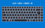 Ctrl + Win + Shift + B: Atalho do Windows permite redefinir a placa de ...